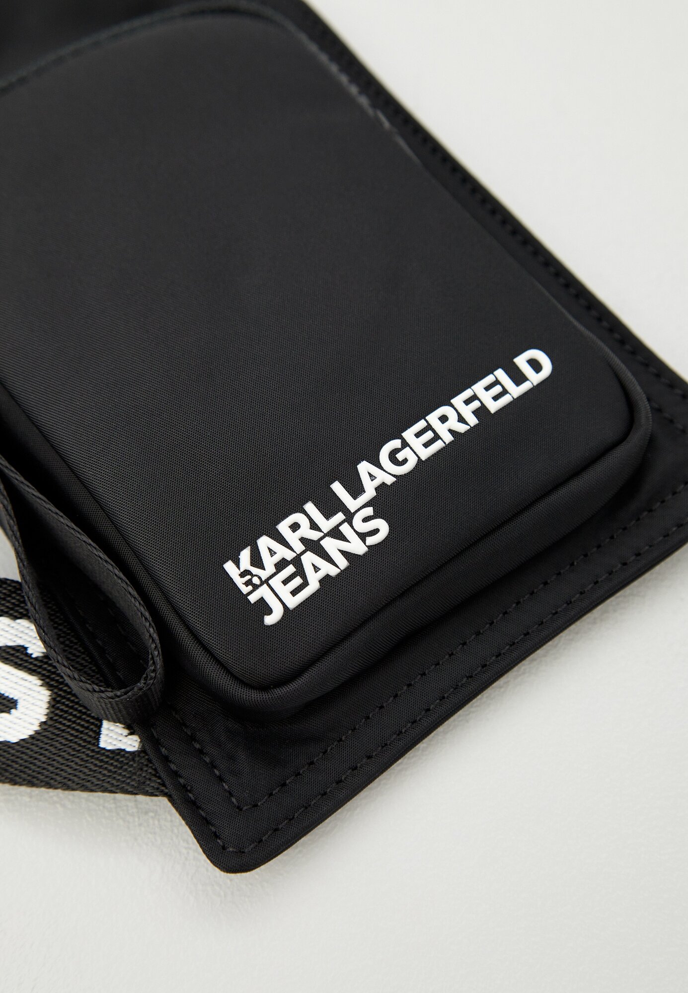 Сумка кросс-боди KARL LAGERFELD JEANS ESSENTIAL, фактура гладкая, черный — фото 1