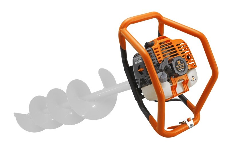 Бензобур CARVER AG- 55/000 (1400Вт/1,9лс, без шнека, d пос=20мм, 52см. куб. усилен. рама)