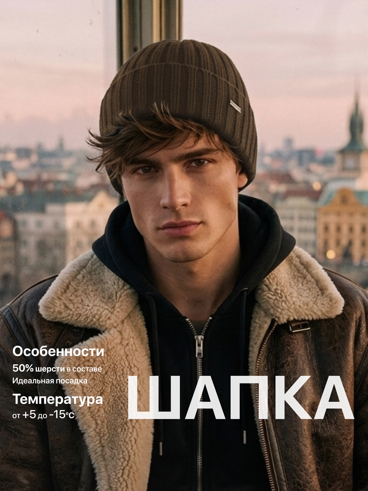 Шапка-бини томас для мужчин