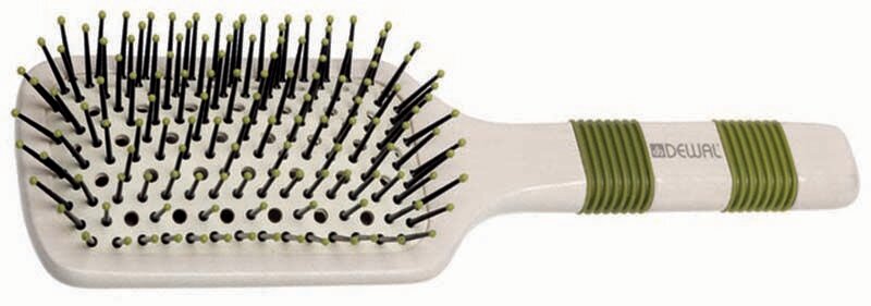 Расческа продувная для волос массажная деревянная DEWAL PRO NATUREL BRN360 (11 рядов)