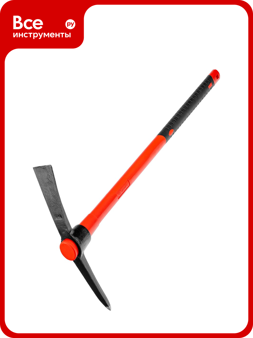 Кирка с фибергласовой обрезиненной рукояткой MATRIX 21829