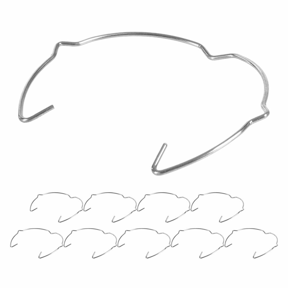 Кольца пружинные из железа серебристые для точечных светильников, набор из 10 шт для крепления абажура