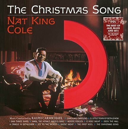 Виниловая пластинка Nat King Cole - The Christmas Song (LP, 2013, DOL) red vinyl