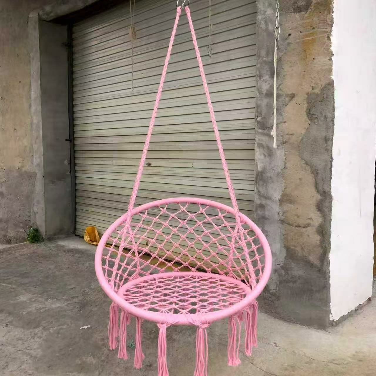 Качели садовые 120 см х 80 см, кресло гамак подвесное, кресло-качели, плетенные качели-гнездо