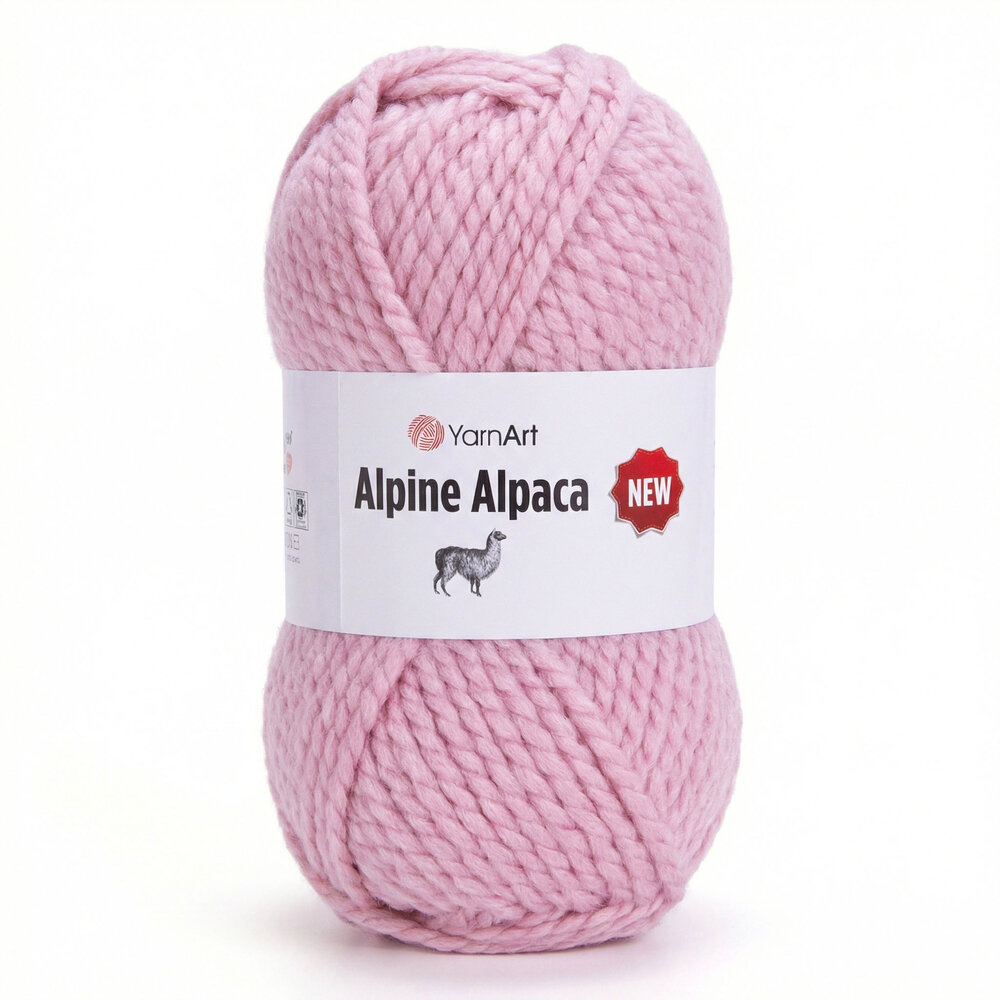 Пряжа для вязания YarnArt Alpine alpaca new 1445 розовый 150 гр/120 м 20% альпака, 20% шерсть, 60% акрил