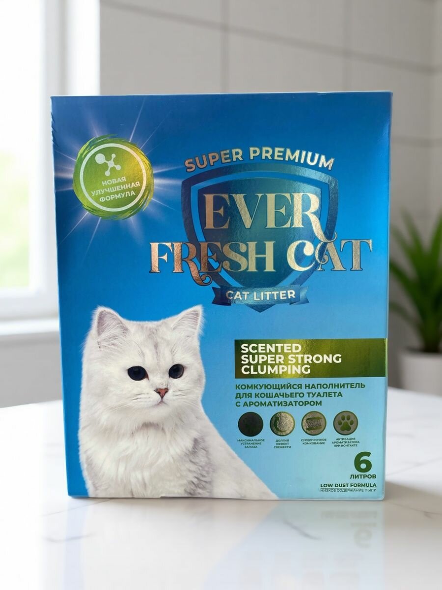 EVER FRESH CAT наполнитель комкующийся 6л