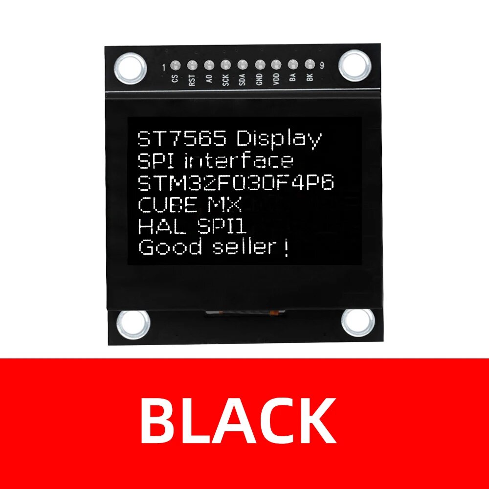 ЖК-дисплей ST7565 SPI 128x160 Black