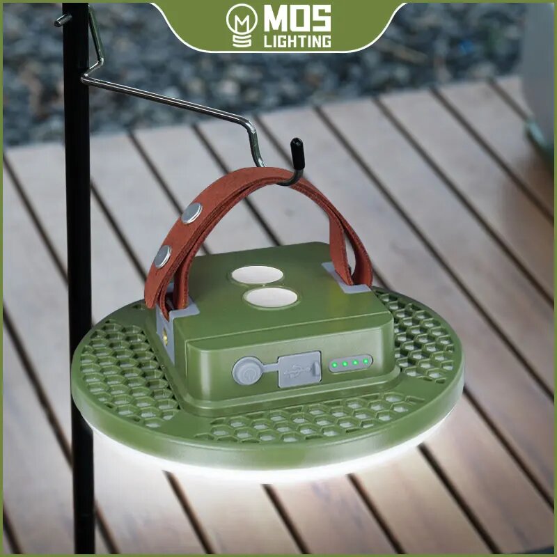 MOSLIGHTING Синий перезаряжаемый фонарик для походов, 13500mAh, 60H