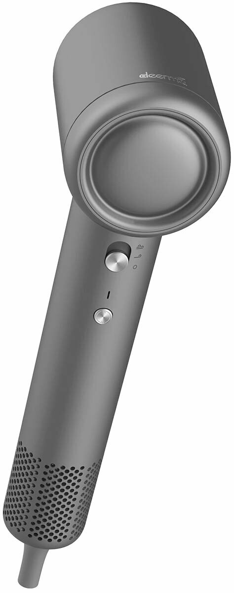 Фен Deerma DEM-CF51W серый, 1400Вт, 2 скорости, 3 температурных режима, ионизация, шнул 1,8м.