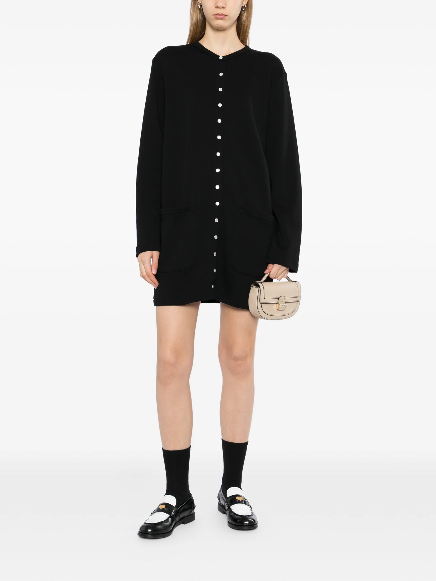 Платье agnes b. Front button fastening dress, размер 46, black/black — фото 1
