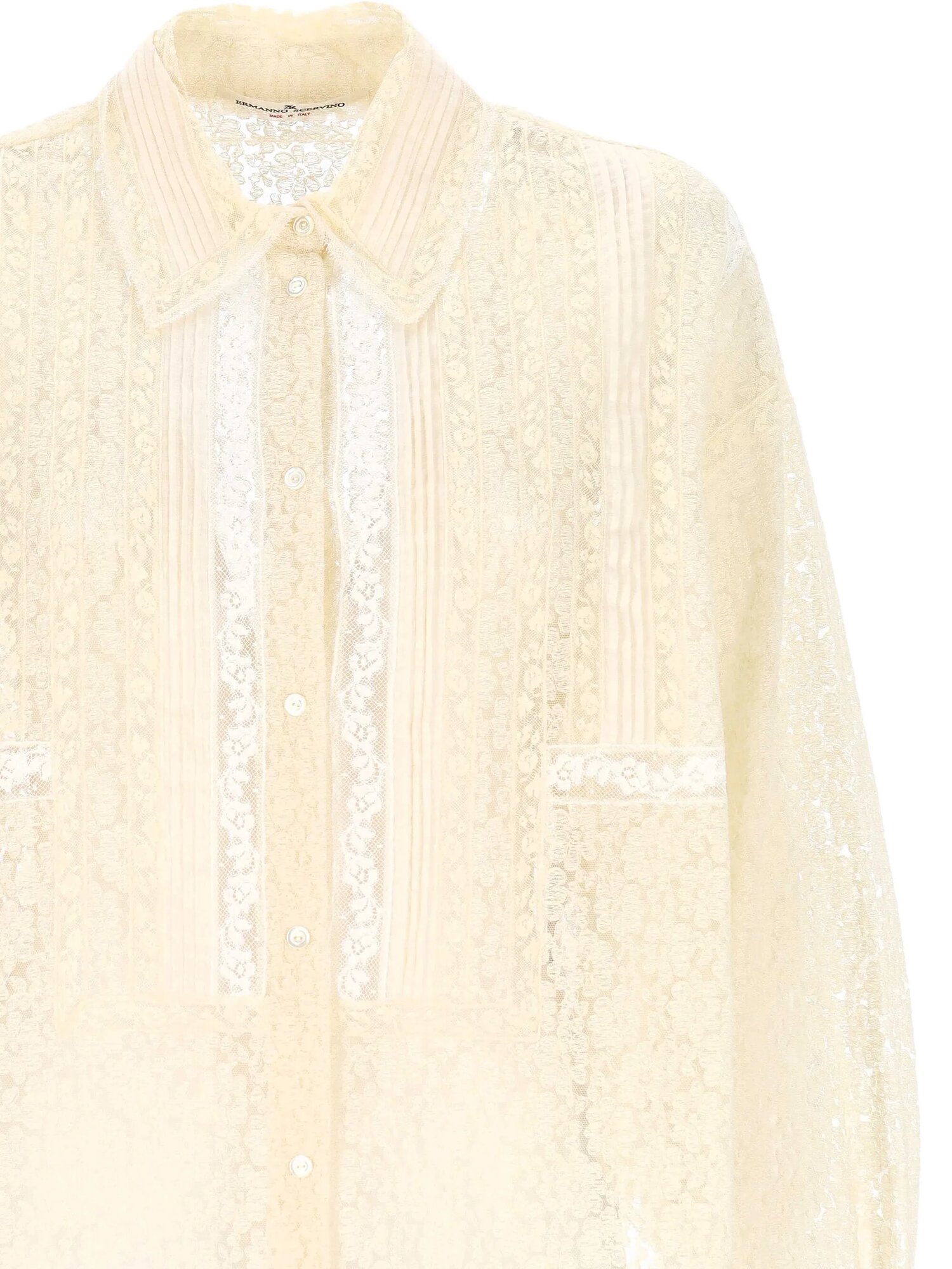 Рубашка Ermanno Scervino Lace shirt, размер 42, разноцветный — фото 1
