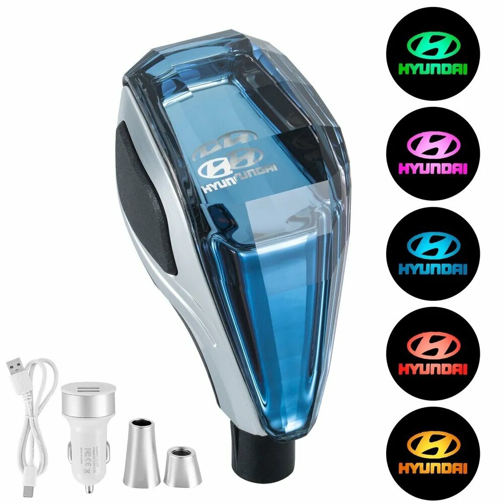 Ручка переключения передач, автоматическая коробка передач, освещение механической коробки передач, подходит для Hyundai, модифицированный светодиод