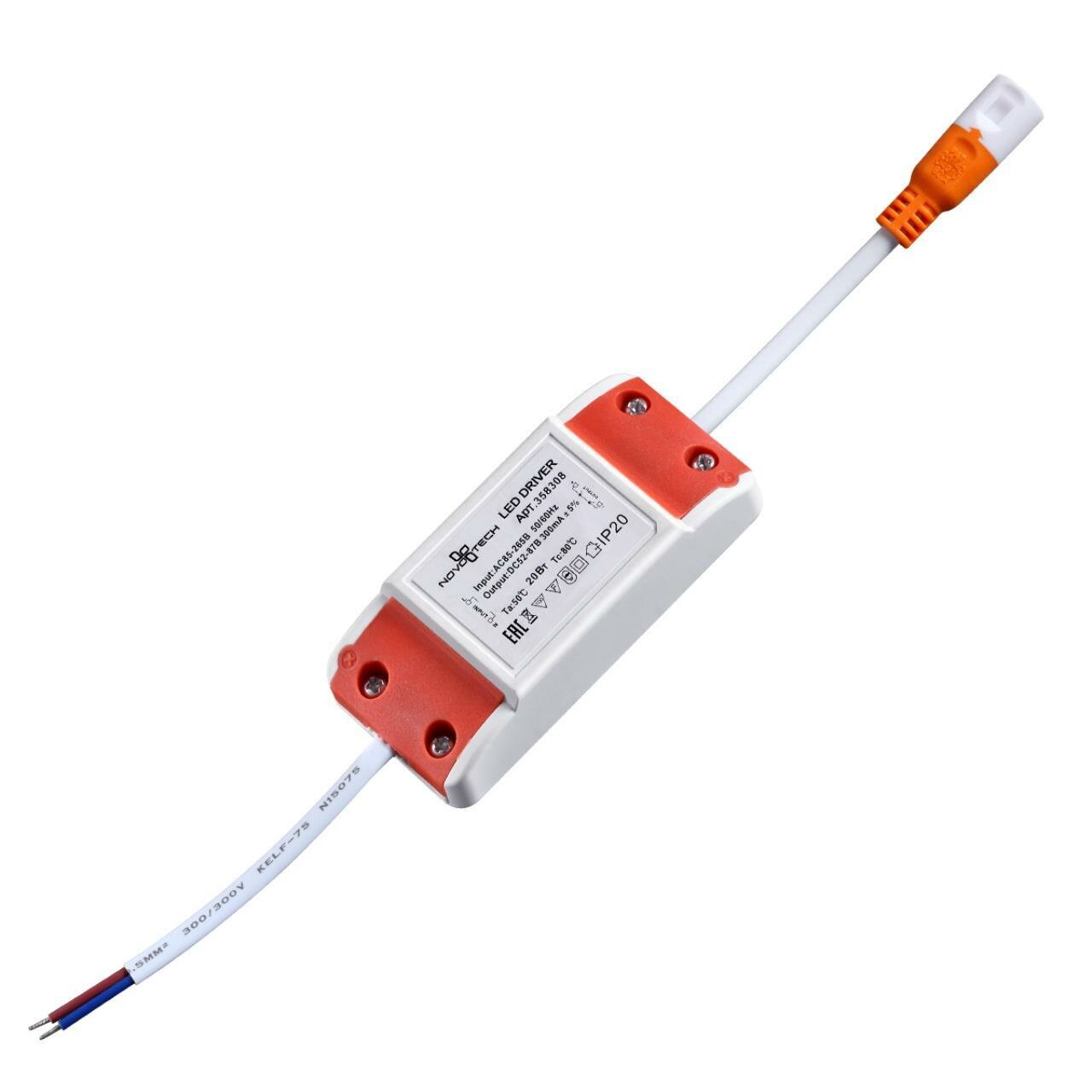 Драйвер для арт. 358304-358307 NOVOTECH DRUM 358308 20W бел
