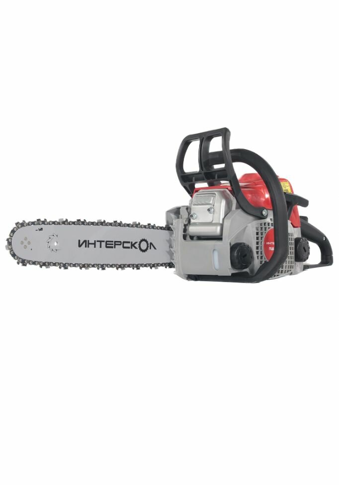 Бензопила ИНТЕРСКОЛ ПЦБ 180-14 (2 л. с./1.5 кВт, 32 см3, 2800 об/мин, шина 14" (35см), цепь 3/8", 1,3мм, 50 звеньев)