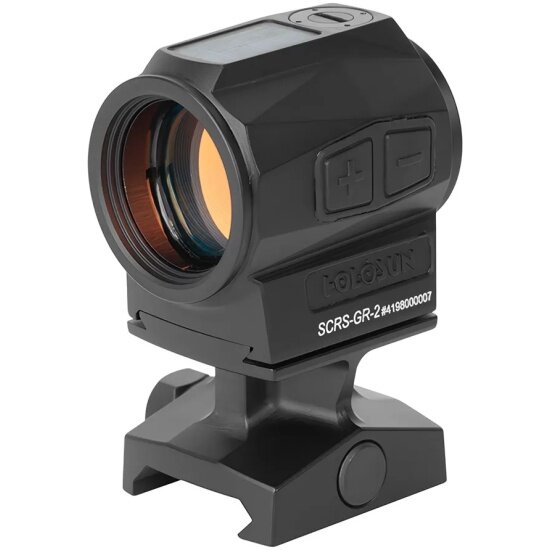 Коллиматор Holosun SCRS GR 2 солн. бат, точка 2 МОА, подсв.8 (+4NV) GREEN, IP67, 133г
