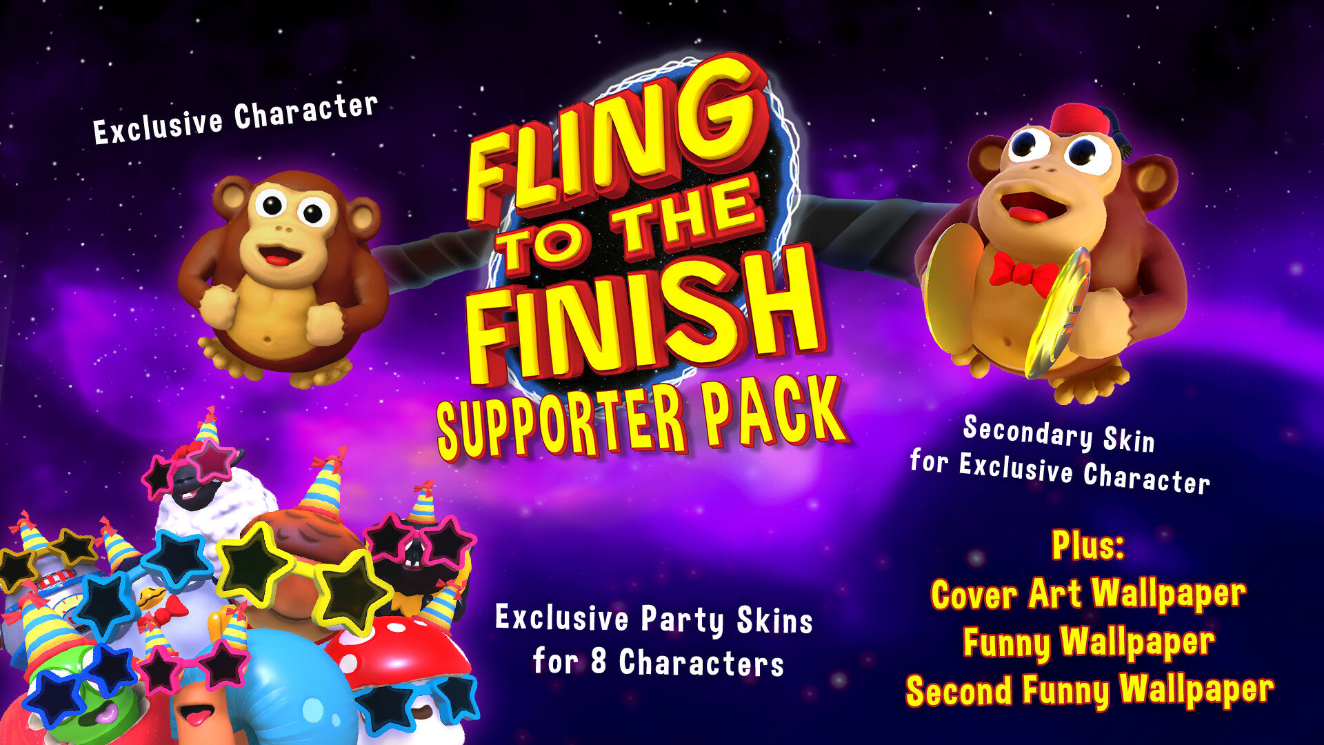 Fling to the Finish - Supporter Pack DLC Steam Ключ • Активация Steam