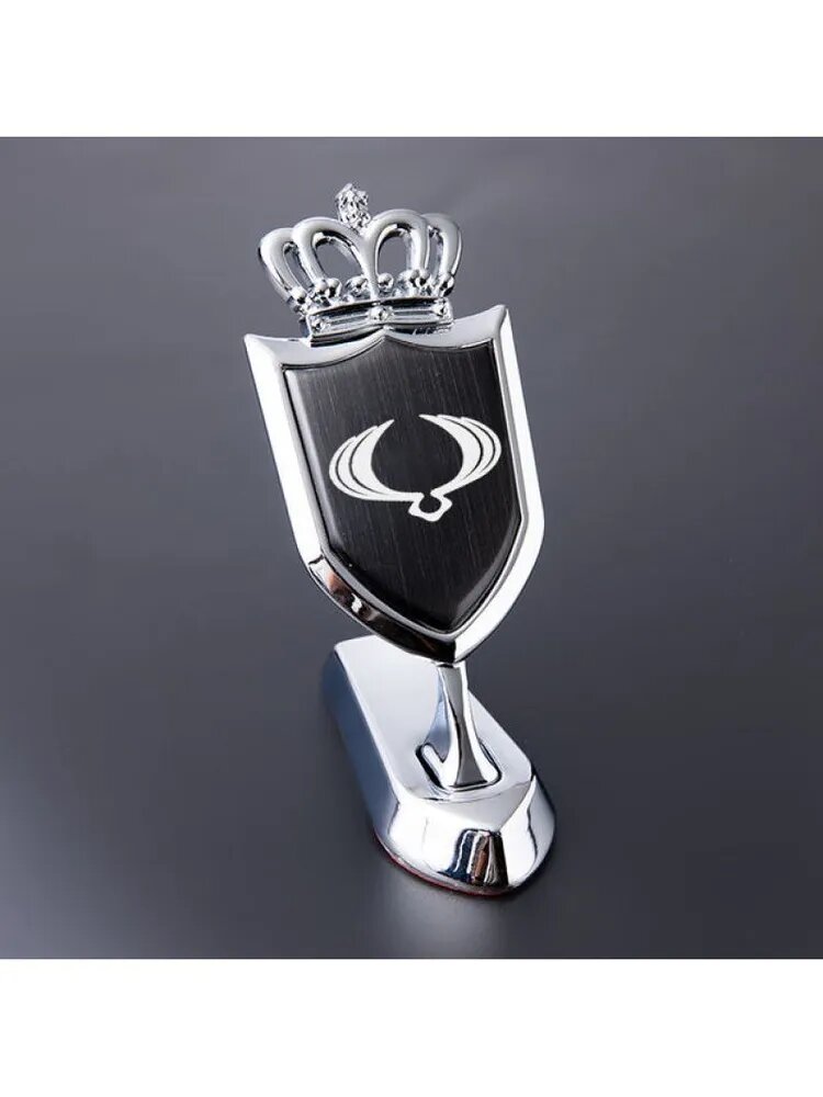 Наклейка с логотипом автомобиля, Ssangyong Tauris -1 XAVL SIV-2, серебряная рамка, черный логотип