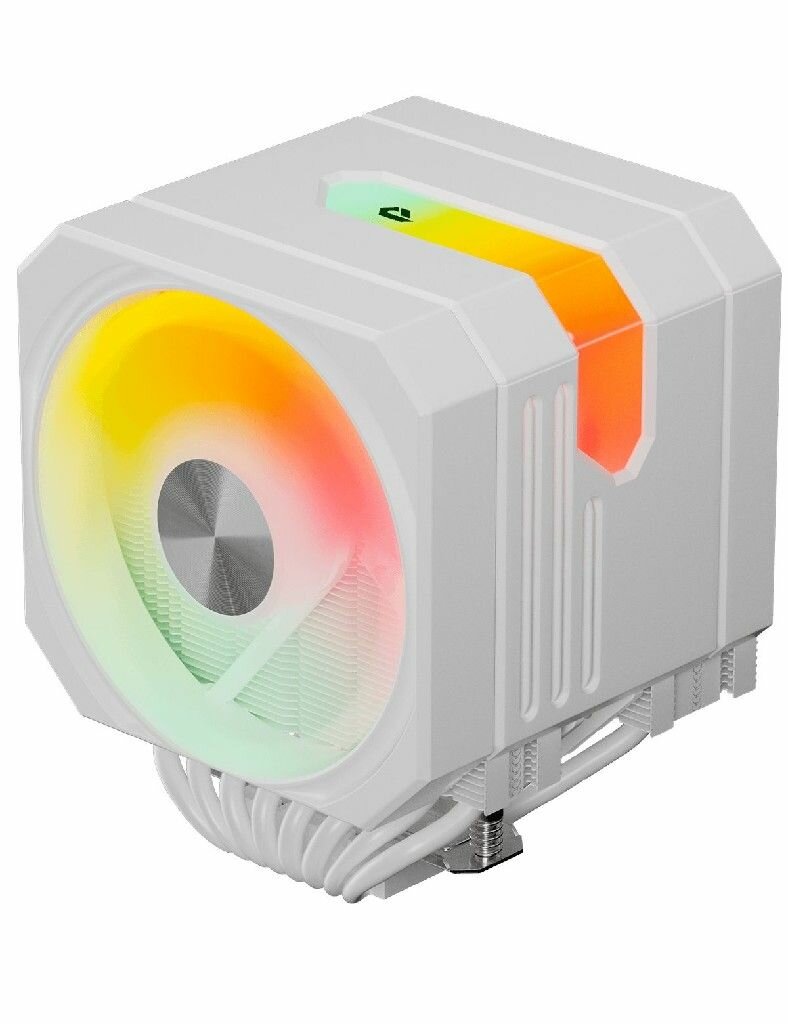 Кулер для процессора upHere UP2TC8C White ARGB / 8HPx6mm, 280W TDP, dual tower, 2x120mm ARGB fans, 600-1650RPM, 68 CFM, 25dBA / UP2TC8C