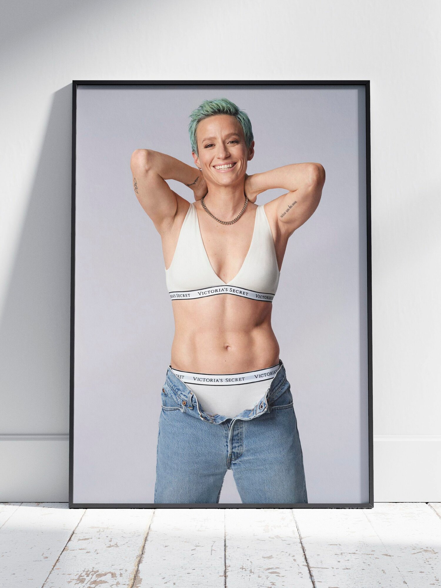 Плакат на стену для интерьера Женщины Футбол (Меган Рапино - Megan Rapinoe 3) - Постер по спорту и физической активности формата A3 (30x42 см)