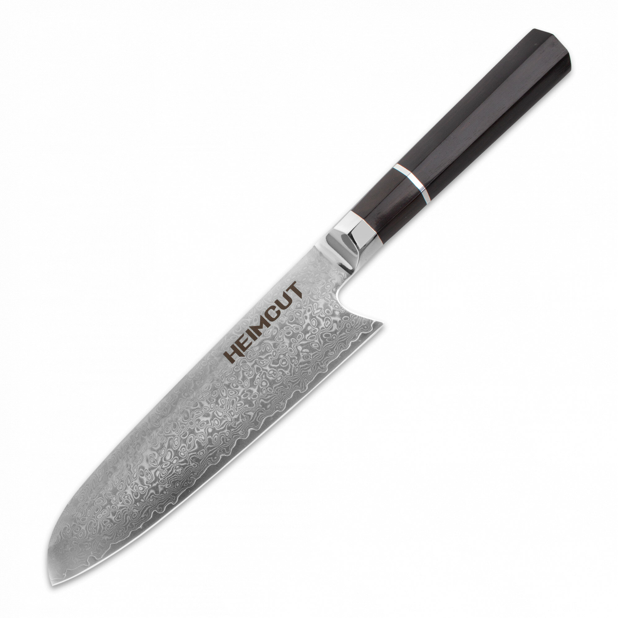 Нож кухонный HEIMCUT Octa Damascus Santoku HC/OCTA-SA-18, 18см