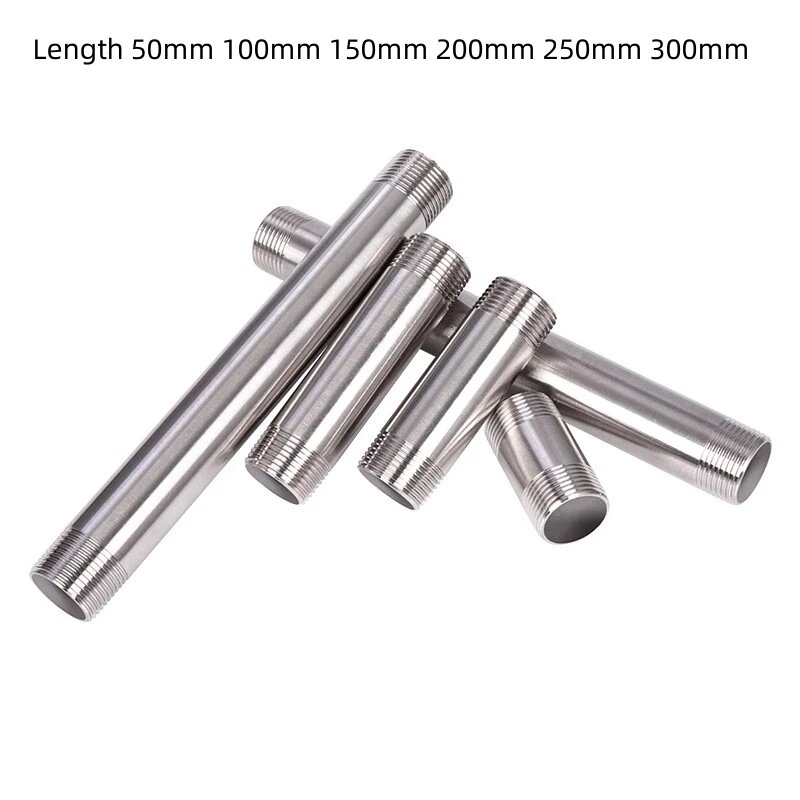 Нержавеющий ниппель 3/4", 200 мм, сталь 304