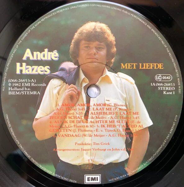 Andre Hazes - Met Liefde EX- — фото 1