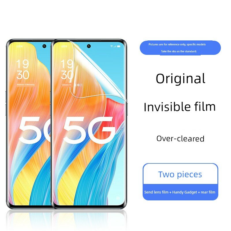 OPPO A1 Pro Ультра-Ясная Защитная Пленка из Водяного Геля с Полным Приклеиванием - 2 Шт