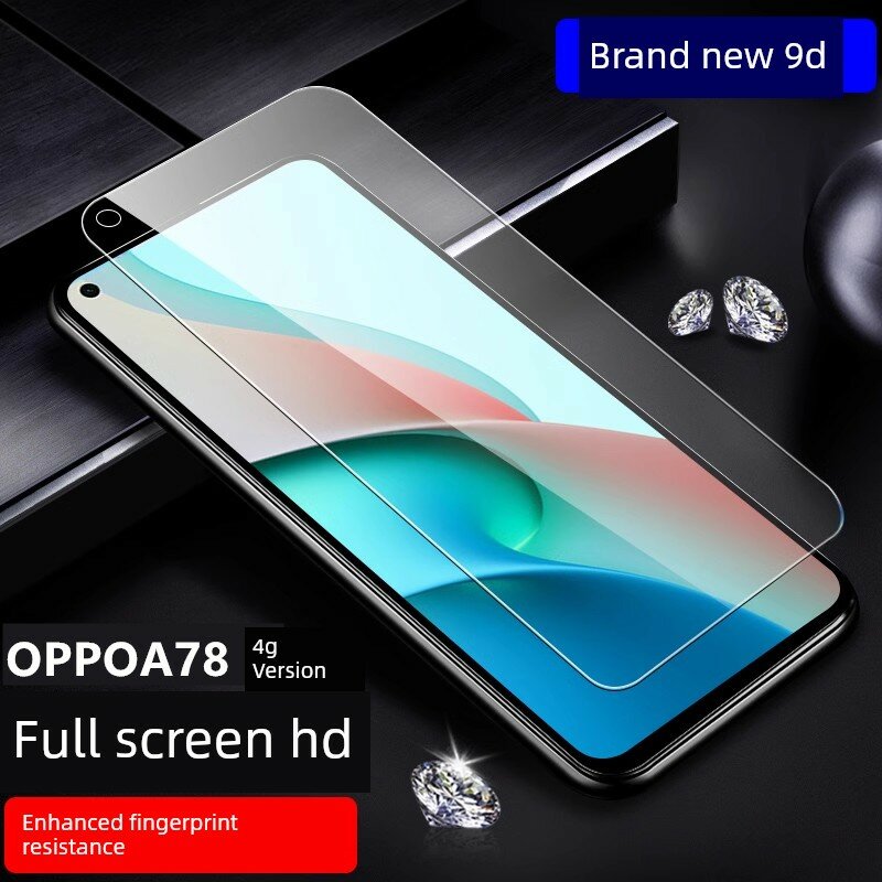 OPPO A78 4G Прозрачная Стеклянная Защитная Пленка, 3-Комплект для Смартфона