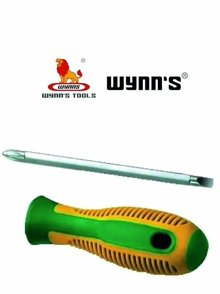 Отвертка комбинированная SL 6/100; PH, СR-V, антискользящая ручка W0434//Wynns Tools