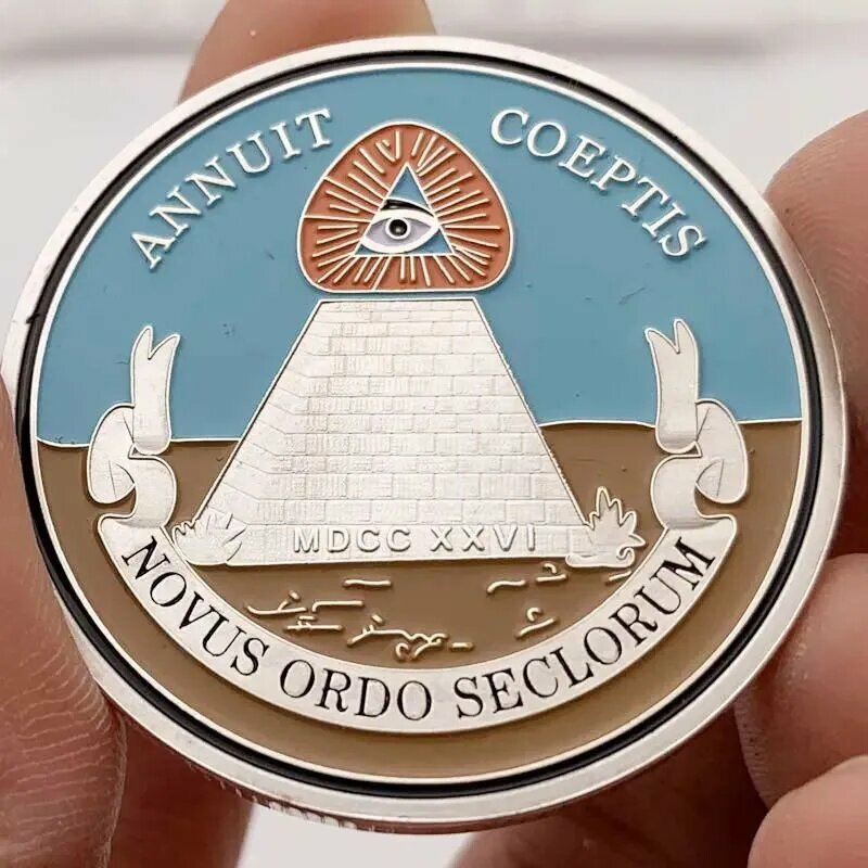 Монеты с серебряной медалью европейского масона, подходящие в качестве подарка для коллекции