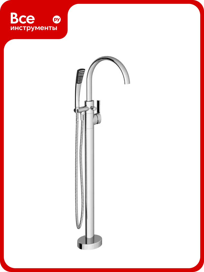 Смеситель напольный для ванны RAVAK FM 080.00CR хром + нужен RB 07A.50 (X070427) X070424