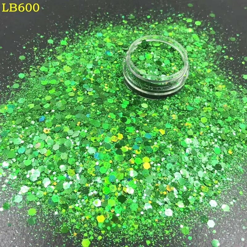 Блеск для ногтей зеленый LB600