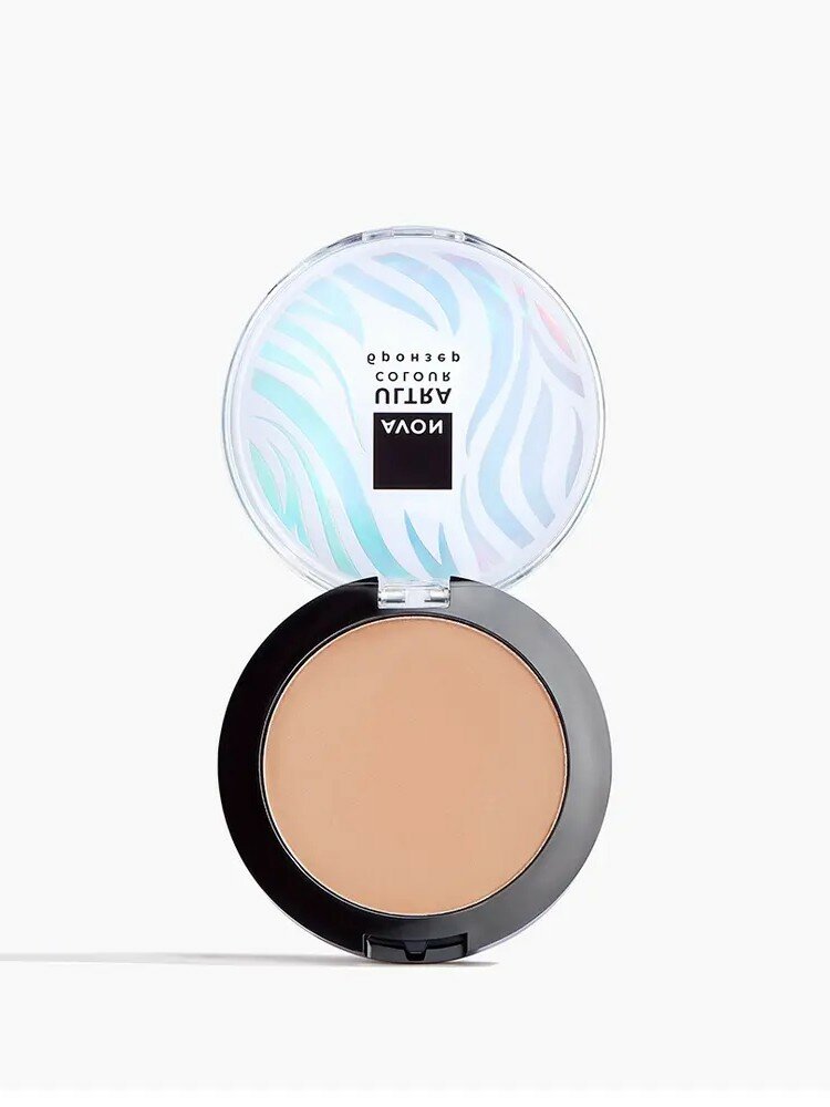 Бронзер Avon Ultra Colour, теплый тон, эффект блеска, для макияжа лица