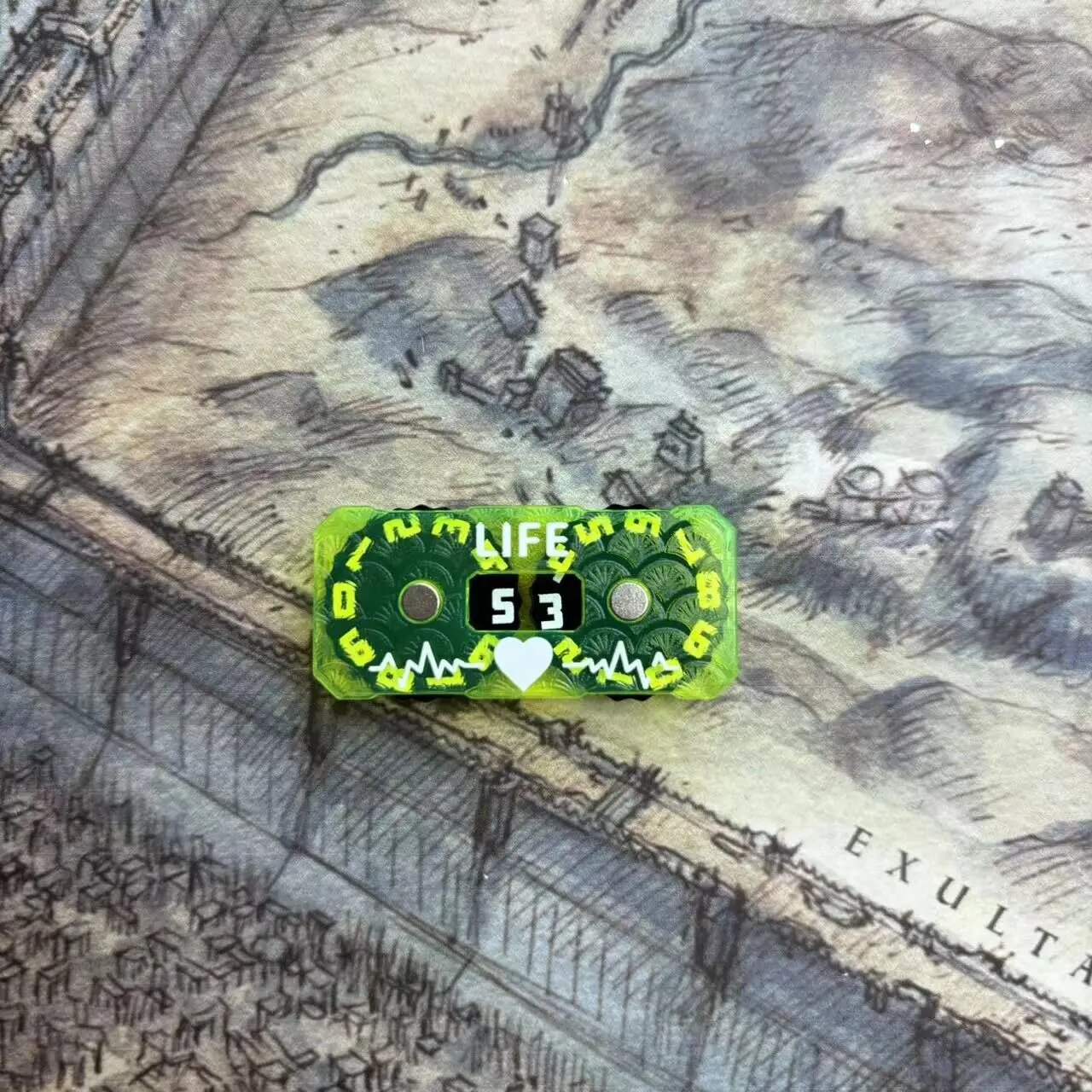 Трекер жизни Wargame Base World, Fluo Green