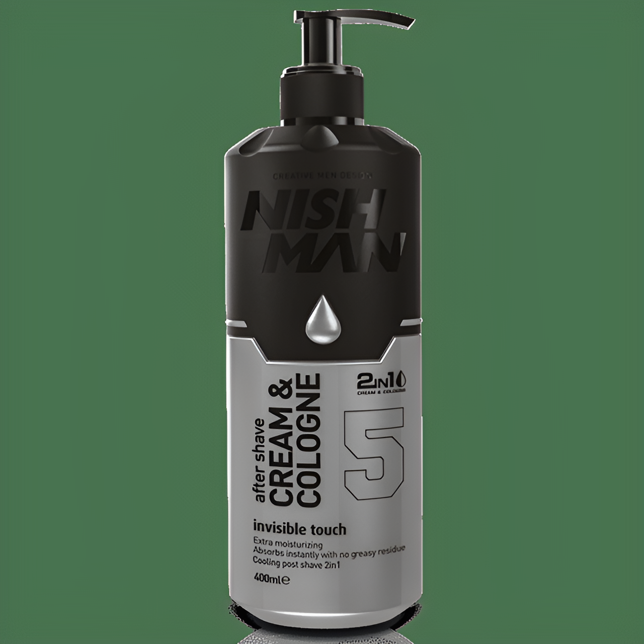 NISHMAN 05 AFTER SHAVE CREAM + COLOGNE 2in1 (INVISIBLE TOUCH) 200 ML Крем 2в1 после бритья