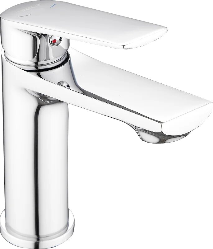 Смеситель для раковины BELZ B10533 хром, глянцевый, кран для ванной в раковину, из латуни, рычажный, с керамическим картриджем