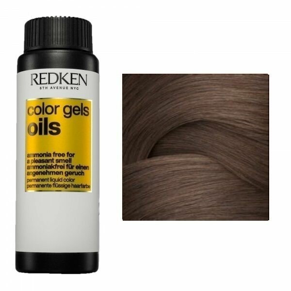 Redken Color Gels Oils - Жидкая стойкая краска для волос без аммиака 6NA 60 мл