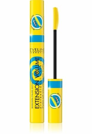 Тушь для ресниц Eveline Cosmetics Extension Volume, глубокий черный, 10 мл