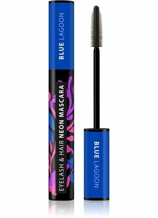 Тушь для ресниц Dermacol Neon Eyelash & Hair, оттенок Blue Lagoon, 9 мл