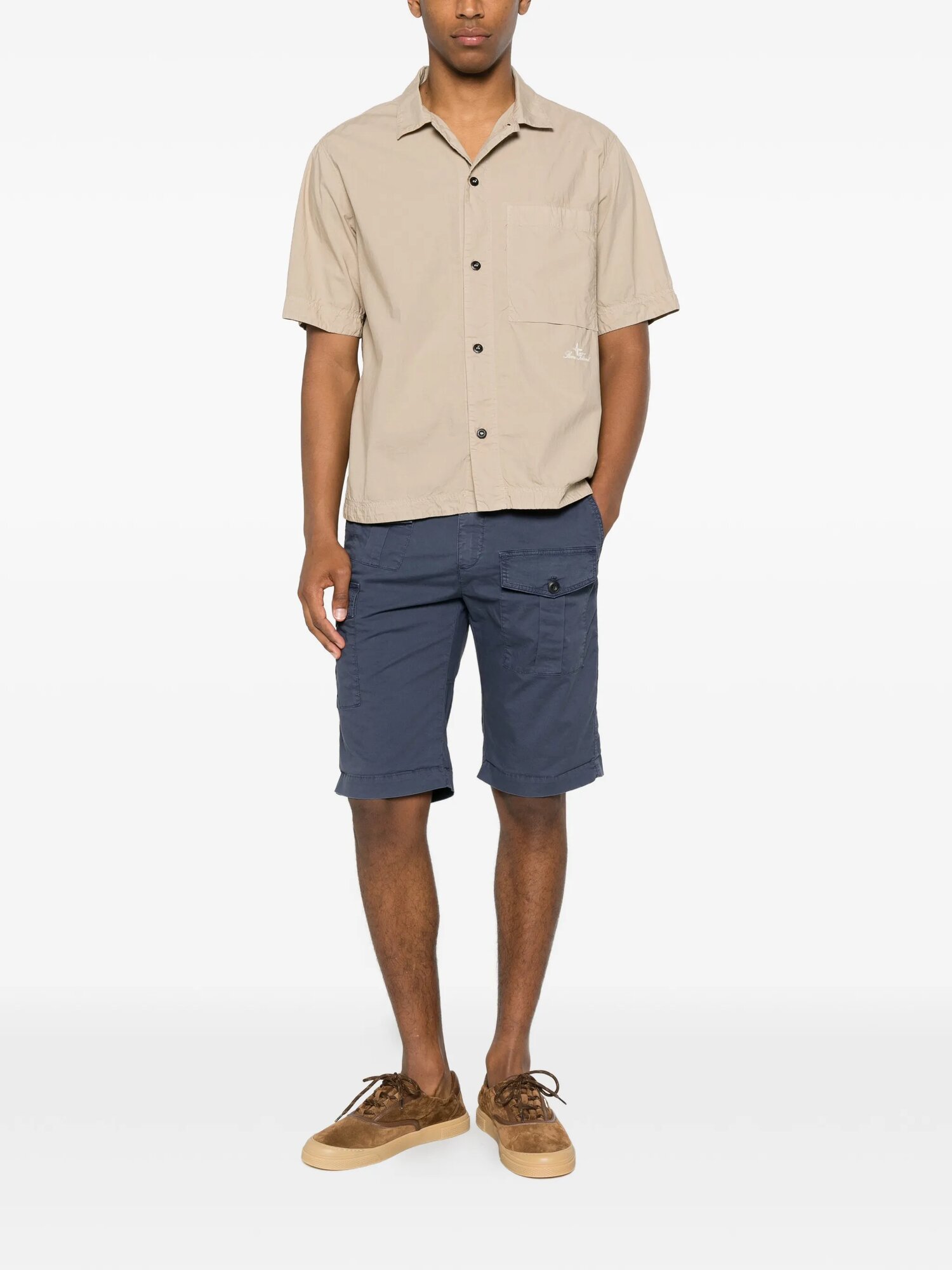 Шорты Mason's George cargo shorts, размер 52, синий — фото 1