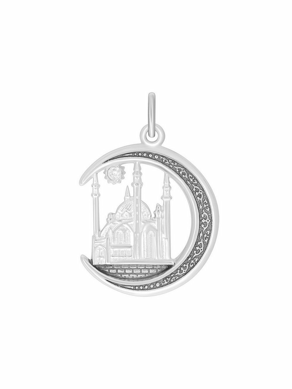 Подвеска, серебро, 925 проба, чернение