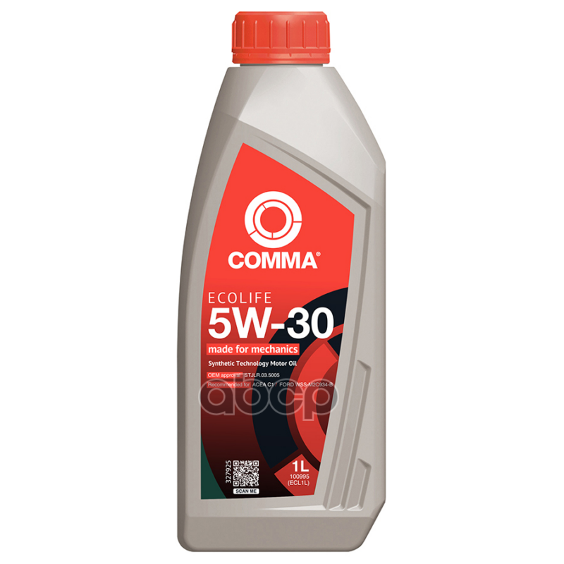 COMMA Масло моторное синтетическое ECOLIFE 5W-30, 1л
