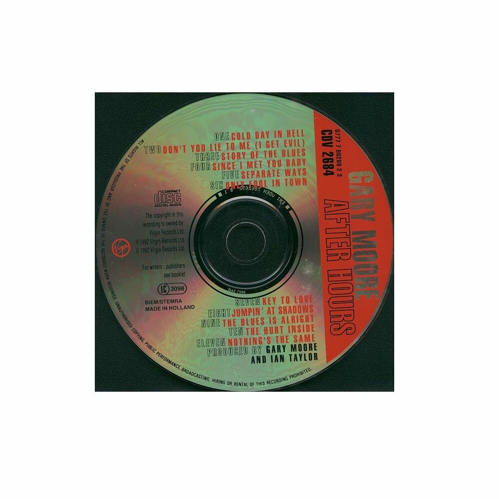 Gary Moore. After Hours (CD Jewel Case) — фото 1