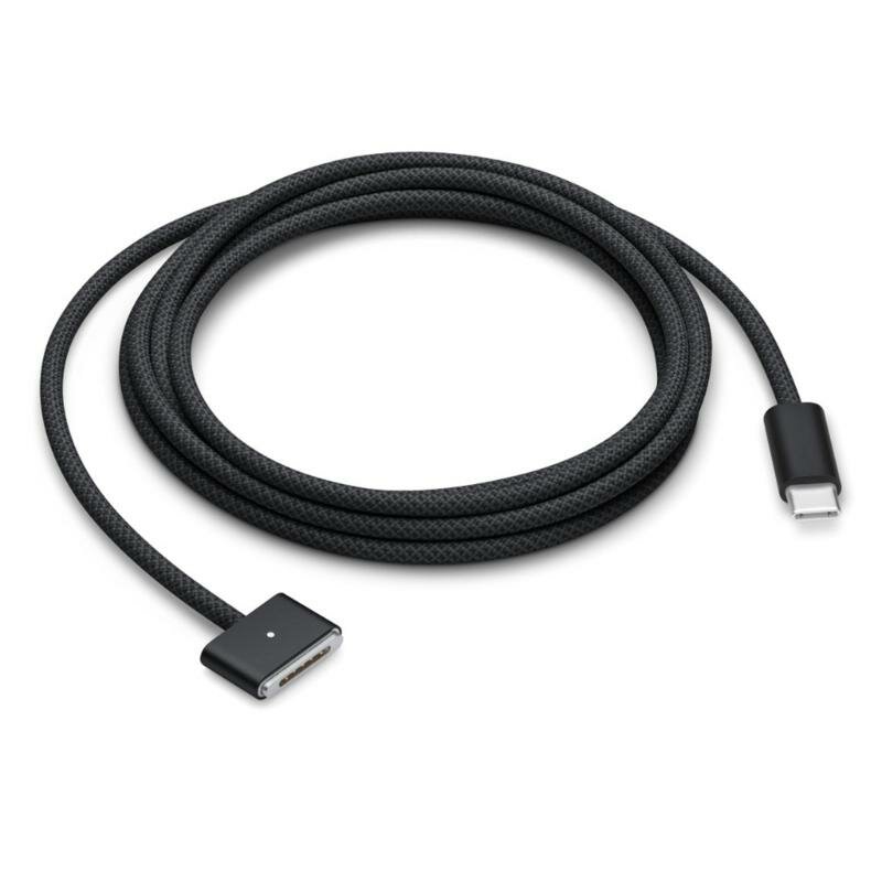 Магнитный кабель USB-C для зарядки ноутбуков, 140 Вт, 200 см, Черный