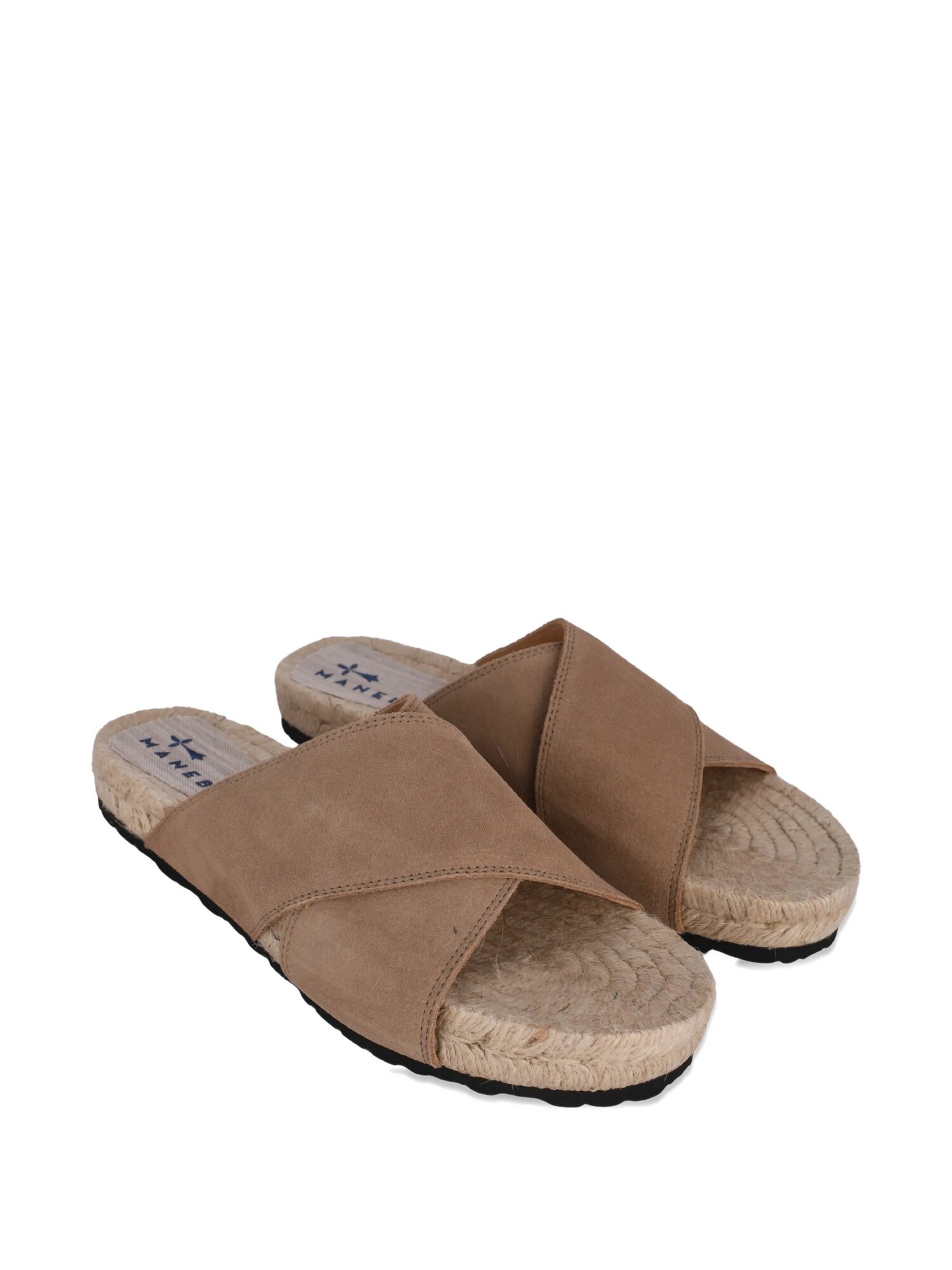 Босоножки Manebi Crossover-strap suede sandals, размер 43, brown — фото 1