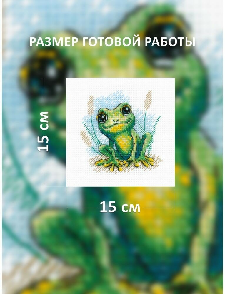 Вышивка Частичная, "Лягушонок" 10 Aida Риолис (Россия) арт. 2286 — фото 1