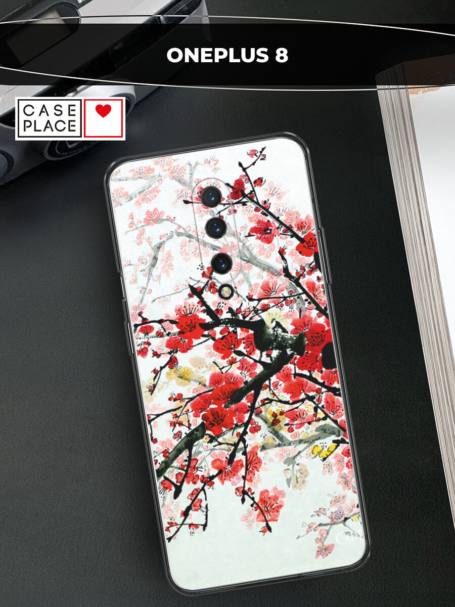 Чехол на OnePlus 8 / ВанПлас 8 с принтом Сакура