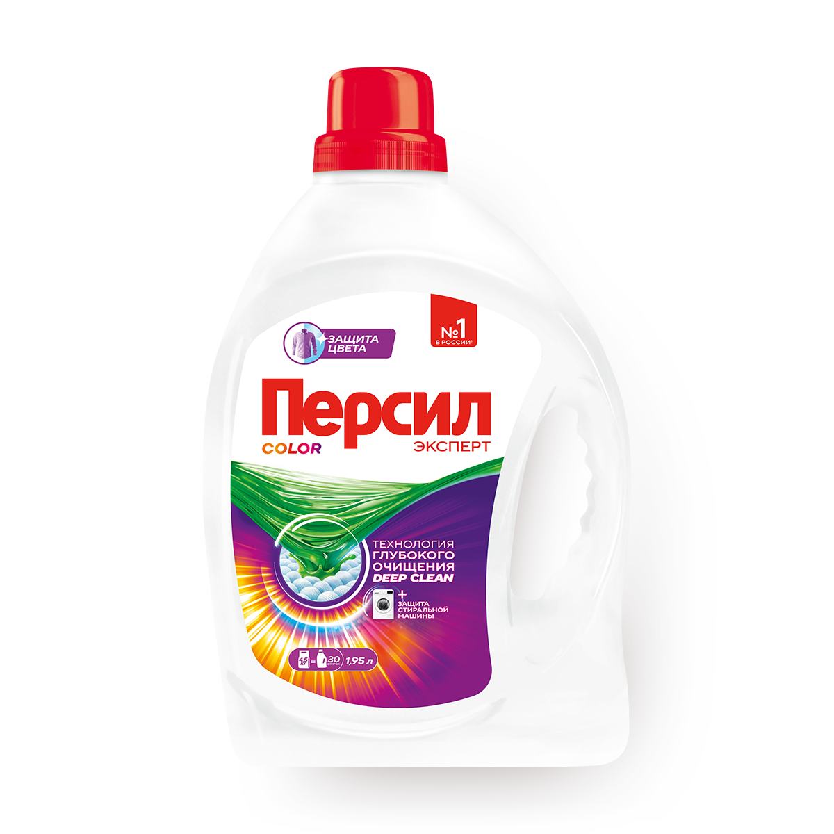Гель для стирки Персил Color, с отдушкой, пластиковая бутылка, 1.95 литра