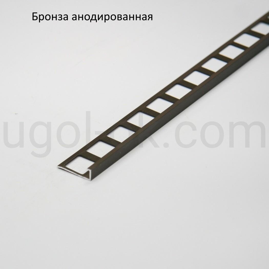 Профиль окантовочный для плитки ПК 01-6 2700 04л Бронза бренд Лука