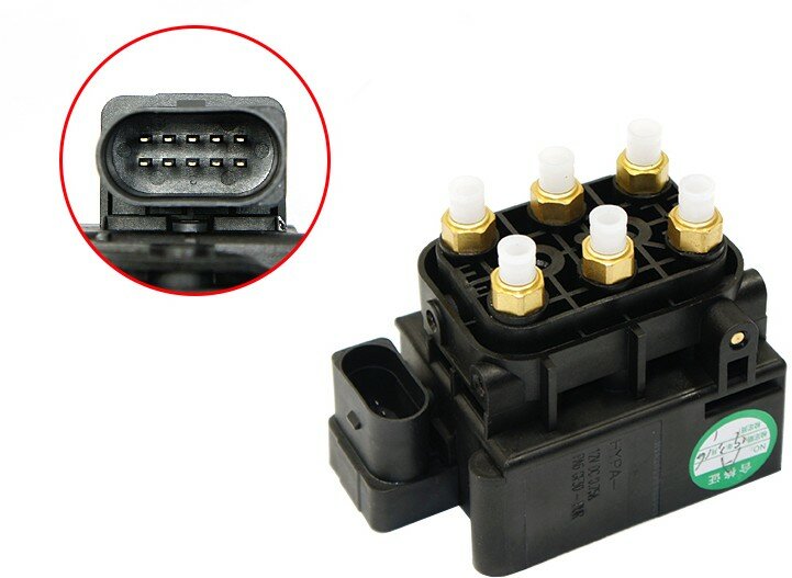 Блок клапанов пневмоподвески SAT ST-7L0698014 Audi Q7 05-/VW TOUAREG/PORSCHE CAENNE 02-